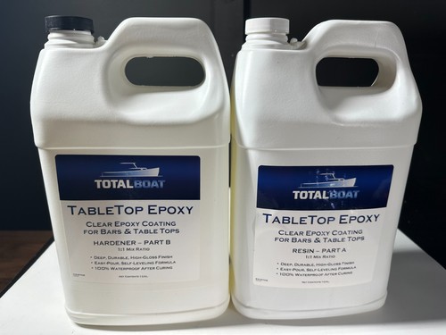 Total Boat Clear Epoxy Resin Coating for Bars & Tabletops 2 Gallon Kit ...