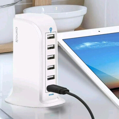Aduro 6-Port USB Desktop Charging Station Hub Wall Charger | eBay
