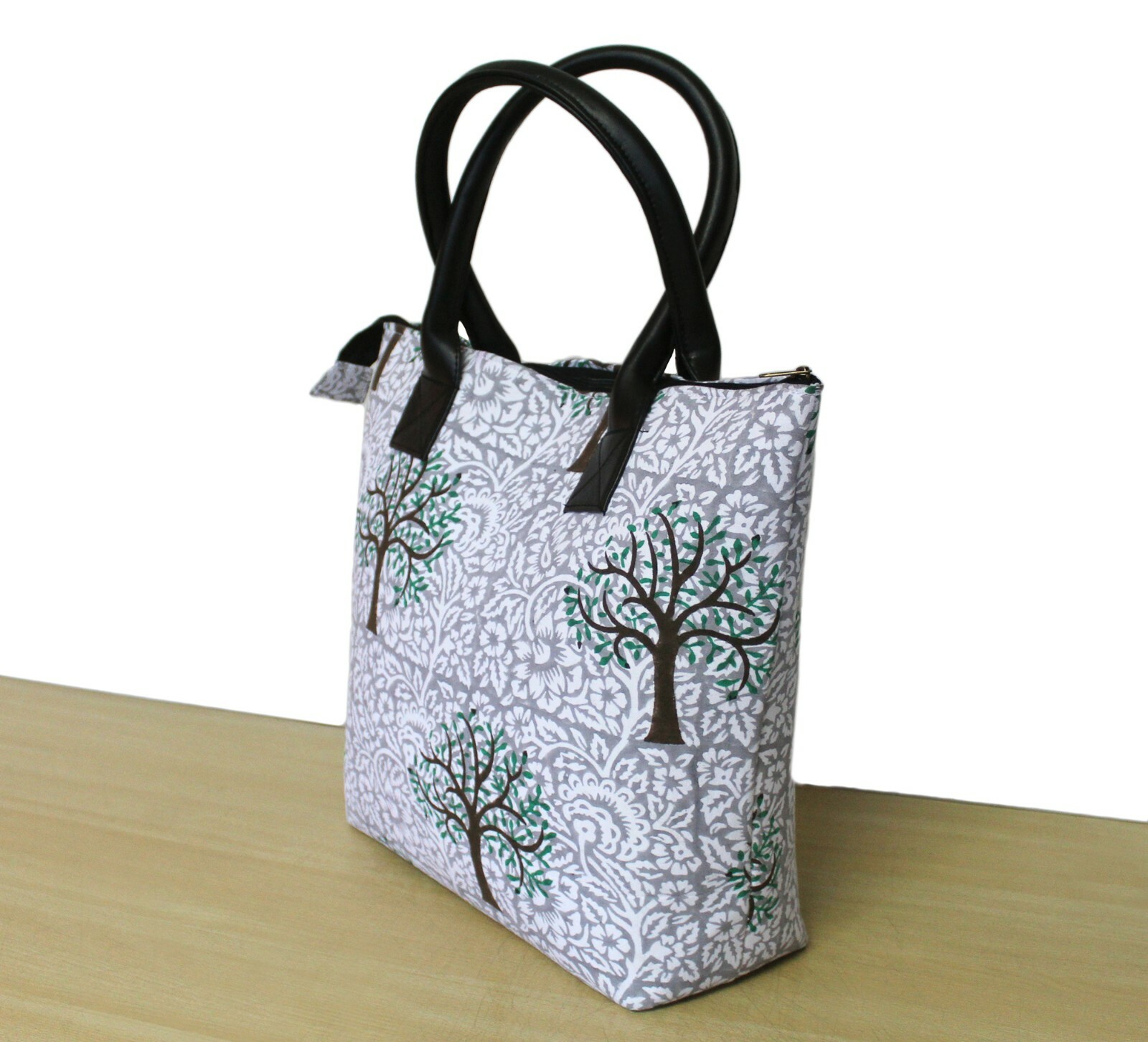 Indian Bag Mandala Cotton Handbag Ladies Purse Tree Hand Block Printed ...