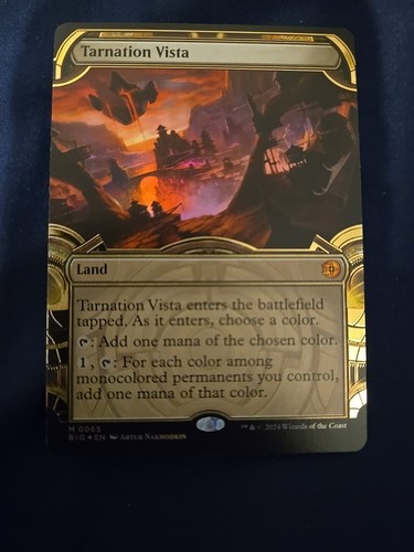 Tarnation Vista - Showcase Raised Foil- M0065 MTG Outlaws of Thunder ...