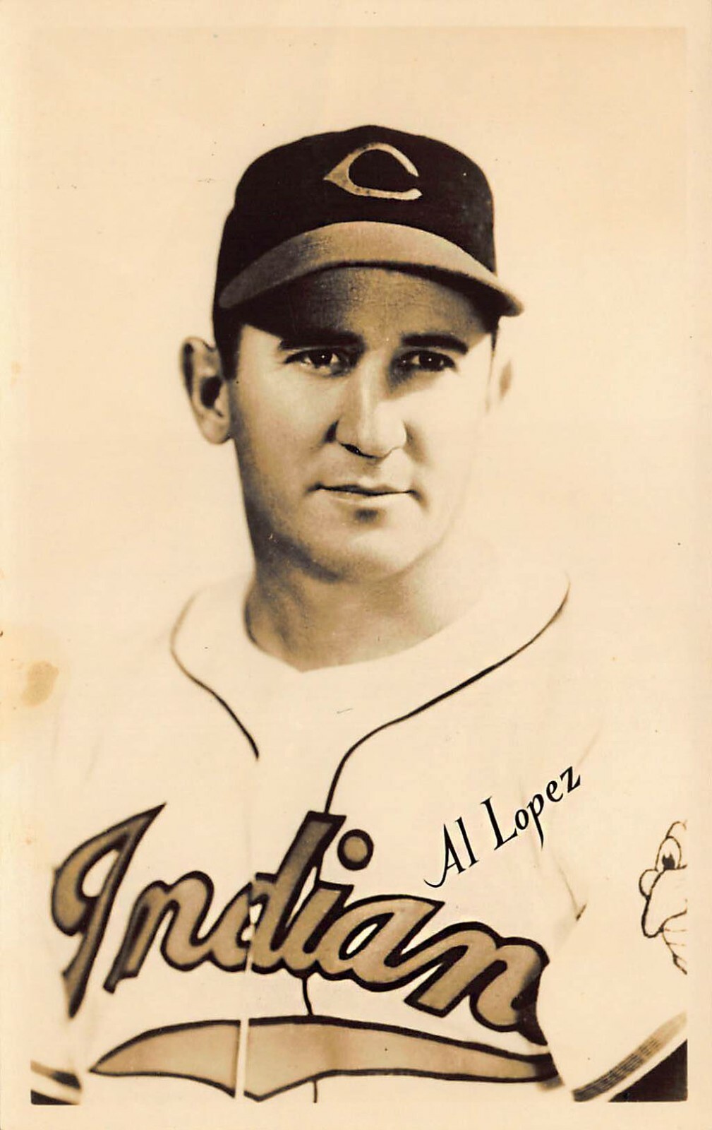 Al Lopez Cleveland Indians Baseball Player Real Photo Postcard | eBay