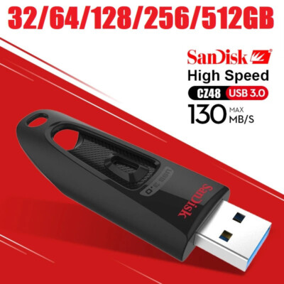 Sandisk Ultra CZ48 USB 3.0 Flash Drive 32GB 64GB 128GB 256GB 512GB ...