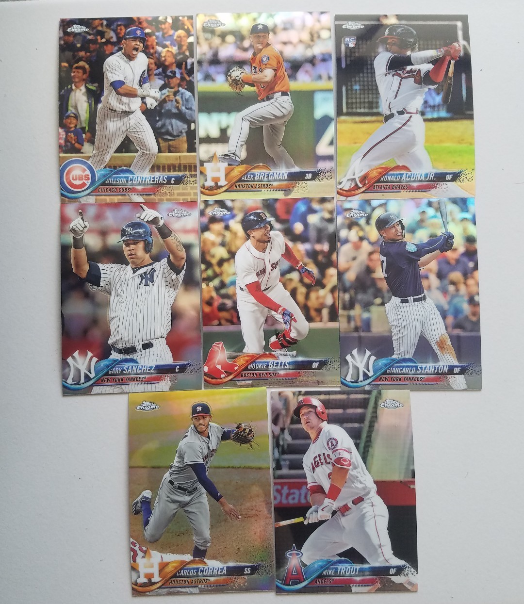 2018 TOPPS CHROME REFRACTOR CARDS 1 TO 200 U-PICK COMPLETE YOUR SET | eBay