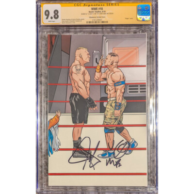 WWE #18__CGC 9.8 SS__Signed by John Cena w/ "U Cant C Me" Inscription ...