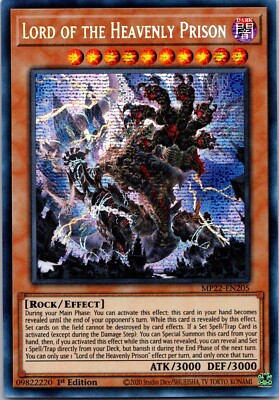 Lord of The Heavenly Prison MP22-EN205 YuGiOh Card TCG CCG Yu-Gi-Oh ...