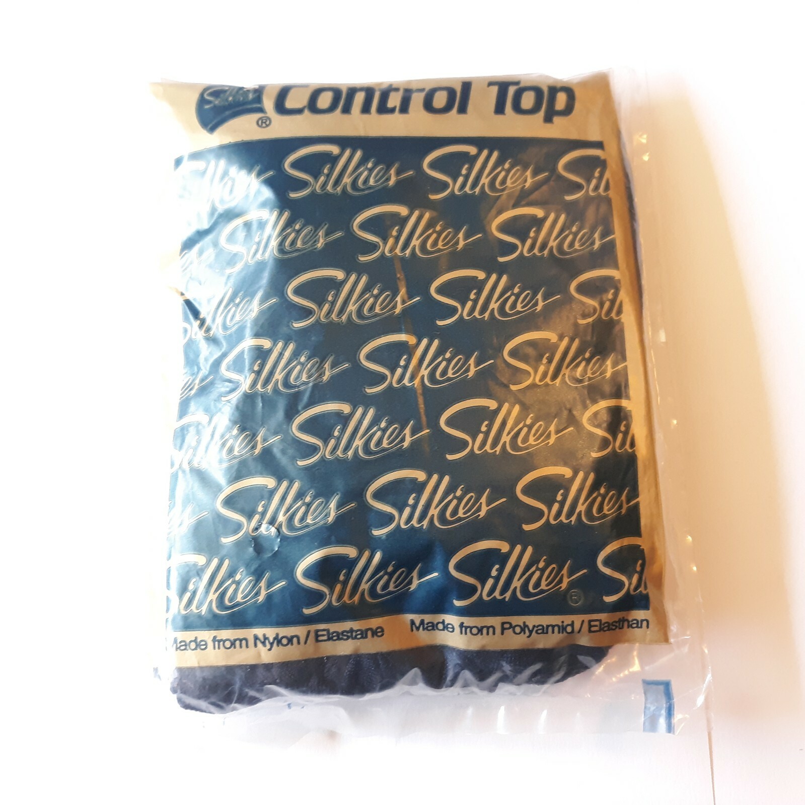 Size Queen Navy Blue Silkies Pantyhose Control Top - Gem