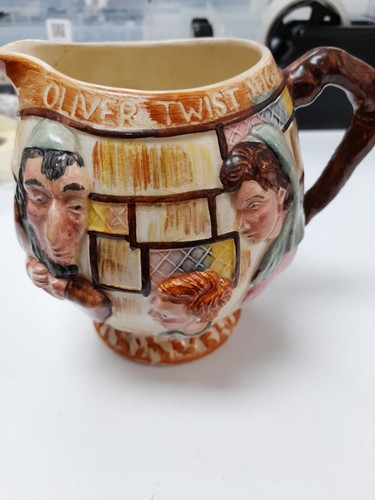 SANDLAND WARE CHARACTER JUG "OLIVER TWIST" CERAMIC HAND PAINTED VINTAGE ...