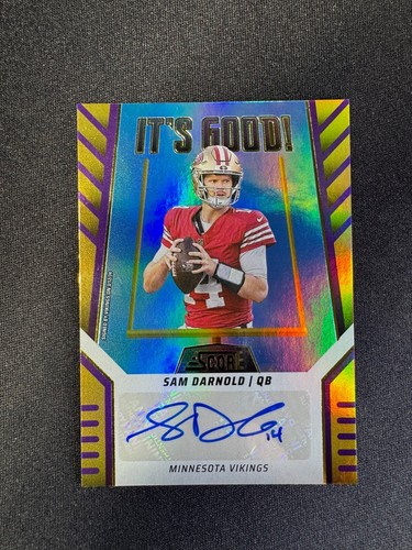 2024 Panini Score Sam Darnold Auto It's Good! #IG-SDD Vikings Seahawks ...