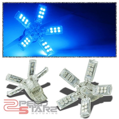 X2 40 3528 SMD 7440 BRIGHT BLUE LED SPIDER 5 SPOKES/ARMS TAIL/BRAKE ...