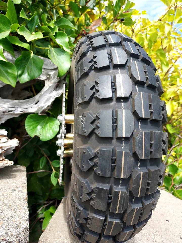 Astro 6" ALLOY 2 PC Wheel MiniBike CHEN SHINN TIRE #35 SPROCKET 5/8 ...