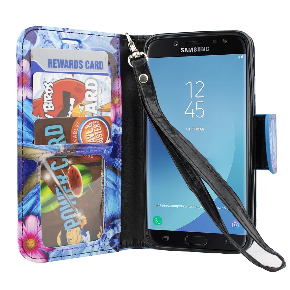 For Samsung Galaxy J7 REFINE 2018 J737 Card Slot Holder PU Leather ...