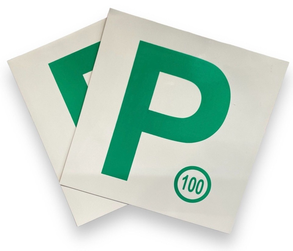 "Secure & Easy: 2 Fully Magnetic L (OR) P - Plates - UK Learner Signs ...