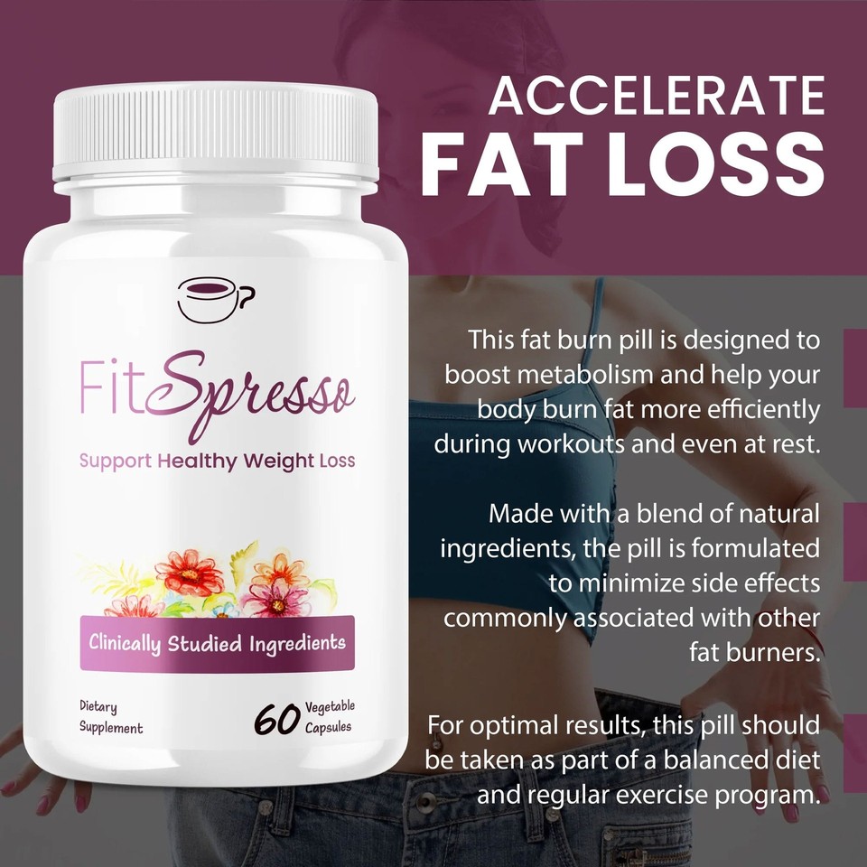 Fitspresso Pills, Fit Spresso Supplement for Weight Loss Support (60 ...