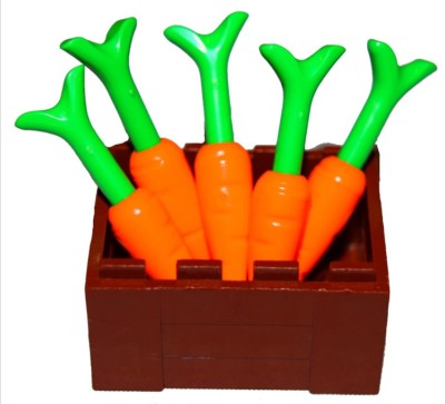 ☀️NEW Lego CARROT GREEN STEM CRATE VEGETABLE Food Dinner Feast Chef ...