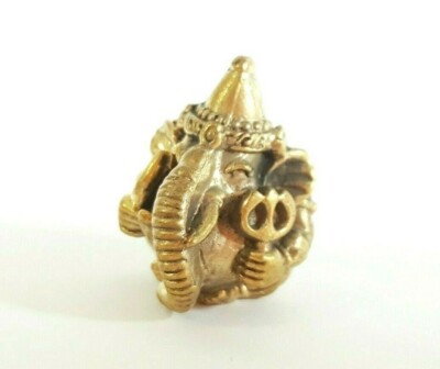 Gold Kid Ganesh Statue Hindu India God Lord Successful Rich Shiva Son ...