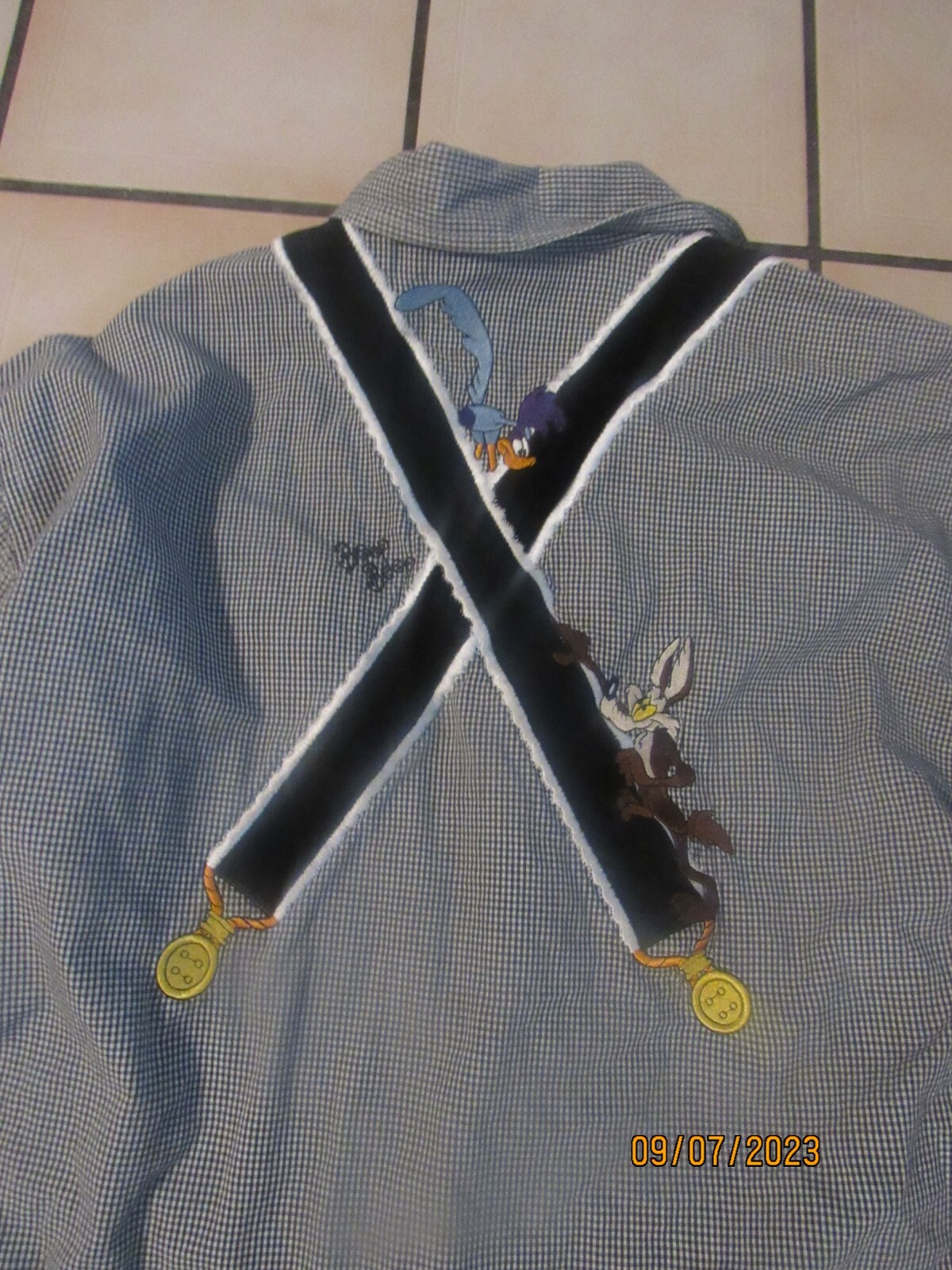 Warner Bros STUDIO STORE LADIES Checker plaid Button… - Gem