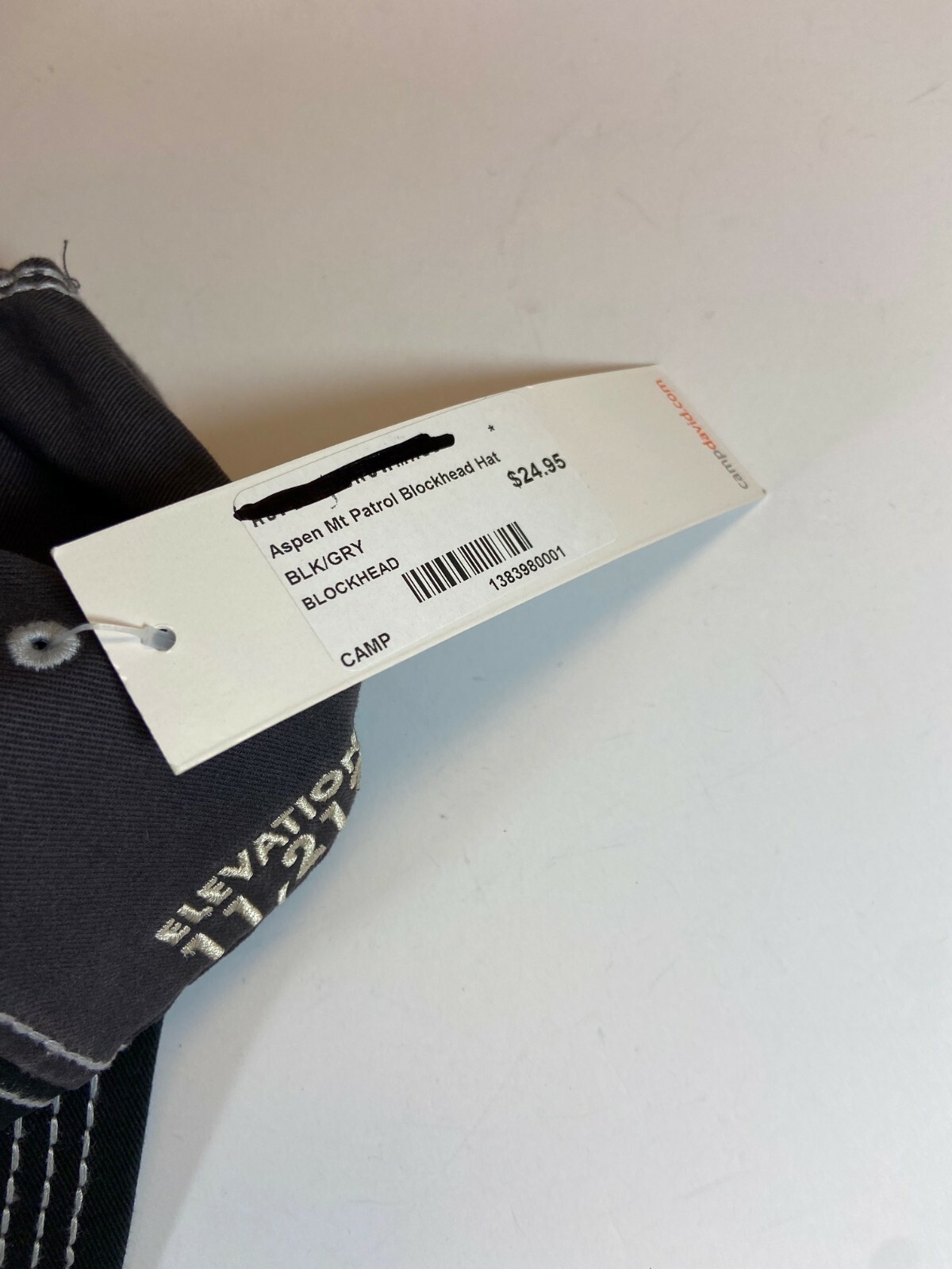 Camp David Tattered Baseball Hat NWT Adjustable Cotton Patrol Blockhead ...