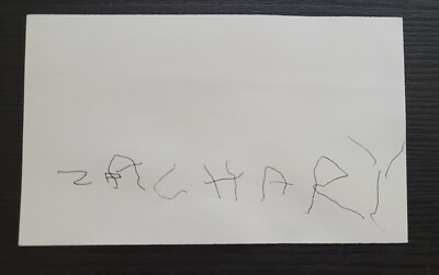 OUR GANG AUTOGRAPH ZACHARY MABRY LITTLE RASCALS INDEX CARD SIGNED VERY ...