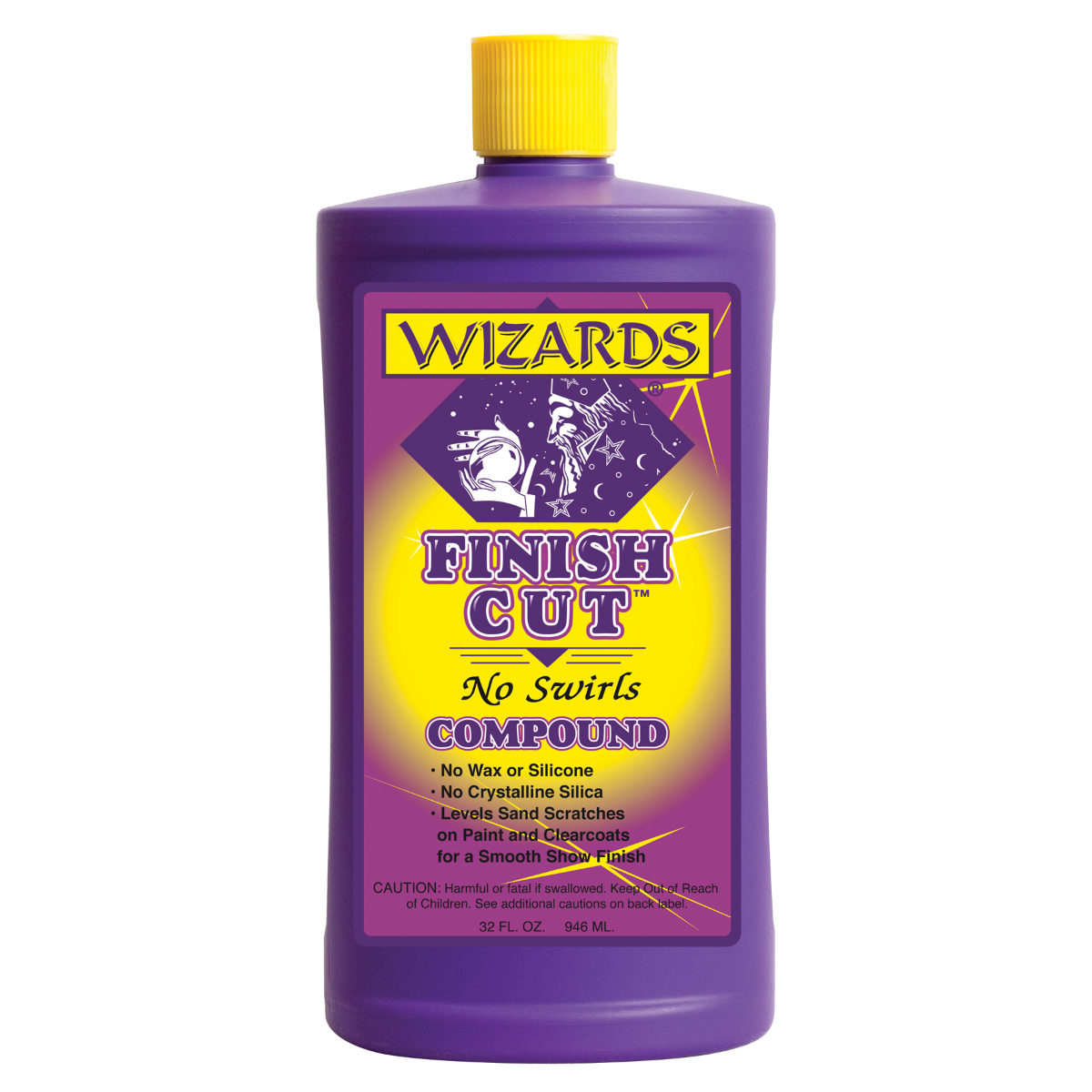 Wizards 11040 Finish Cut No Swirls Compound One Step Buffing 32 oz ...