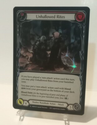 Flesh And Blood TCG-Unhallowed Rites-Red-MON 159-Foil-Unlimited | eBay