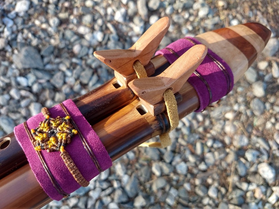 Native American Double Drone Flute in B 432 hz | eBay