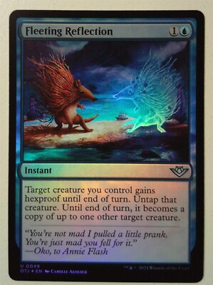 Fleeting Reflection *FOIL Uncommon* Magic MtG x1 OTJ Outlaws of Thunder Junction | eBay