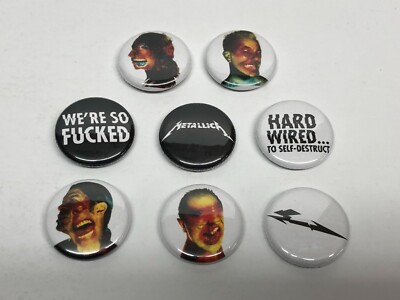 METALLIC Hard Wired to Self-Destruct Mini 1" Collector Button Set | eBay