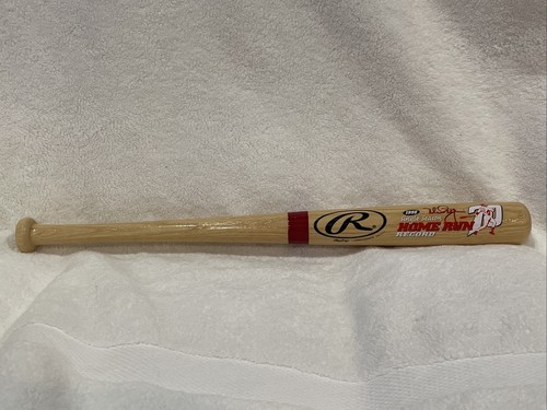 VINTAGE Mark McGwire 1998 HR Record Rawlings Mini Bat, St. Louis ...