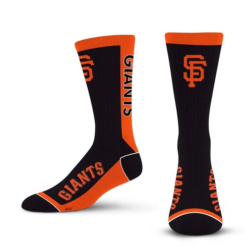 SAN FRANCISCO GIANTS STRIPED ADULT LARGE CREW SOCKS AUTHENTIC MLB ...
