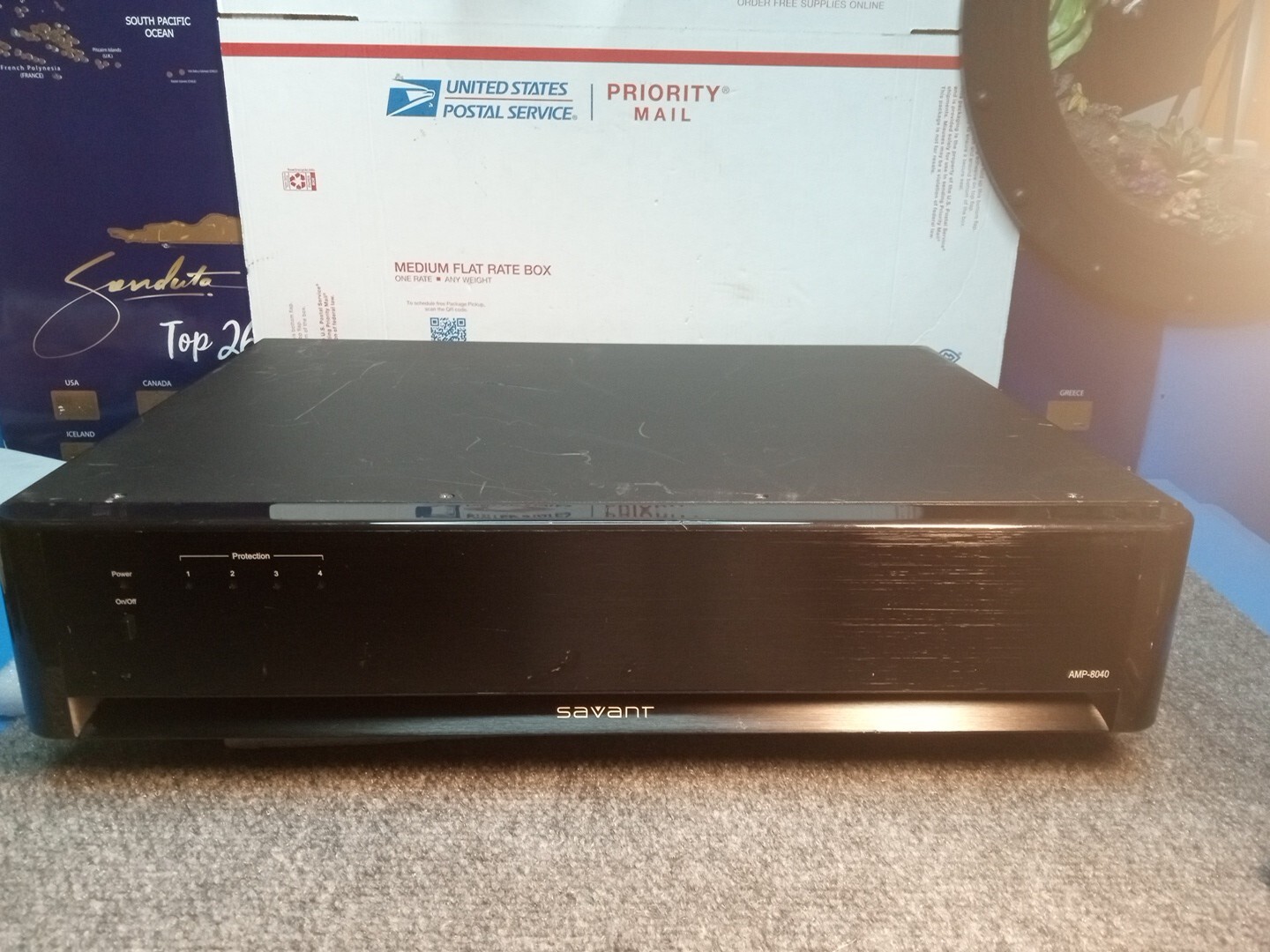 Savant AMP-8040-00 8 Channel Multi-Room Digital Audio Power Amplifier ...