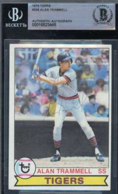 Alan Trammell Beckett BAS Signed 1979 Topps Autograph | eBay