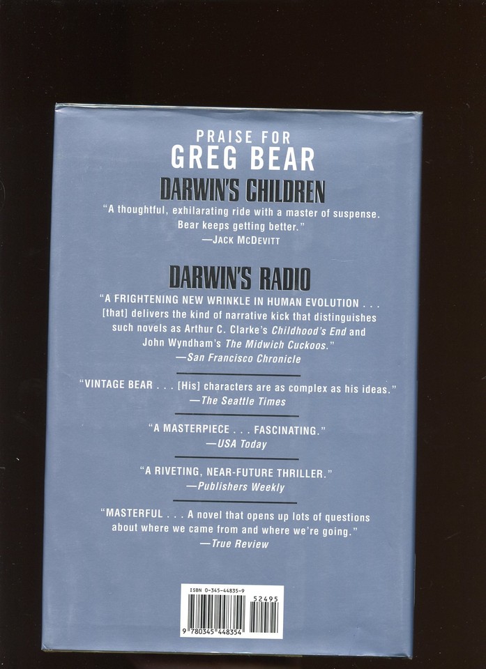Bear, Greg: Darwin's Children **Signed**Nebula Winner** HB/DJ 1st/1st ...