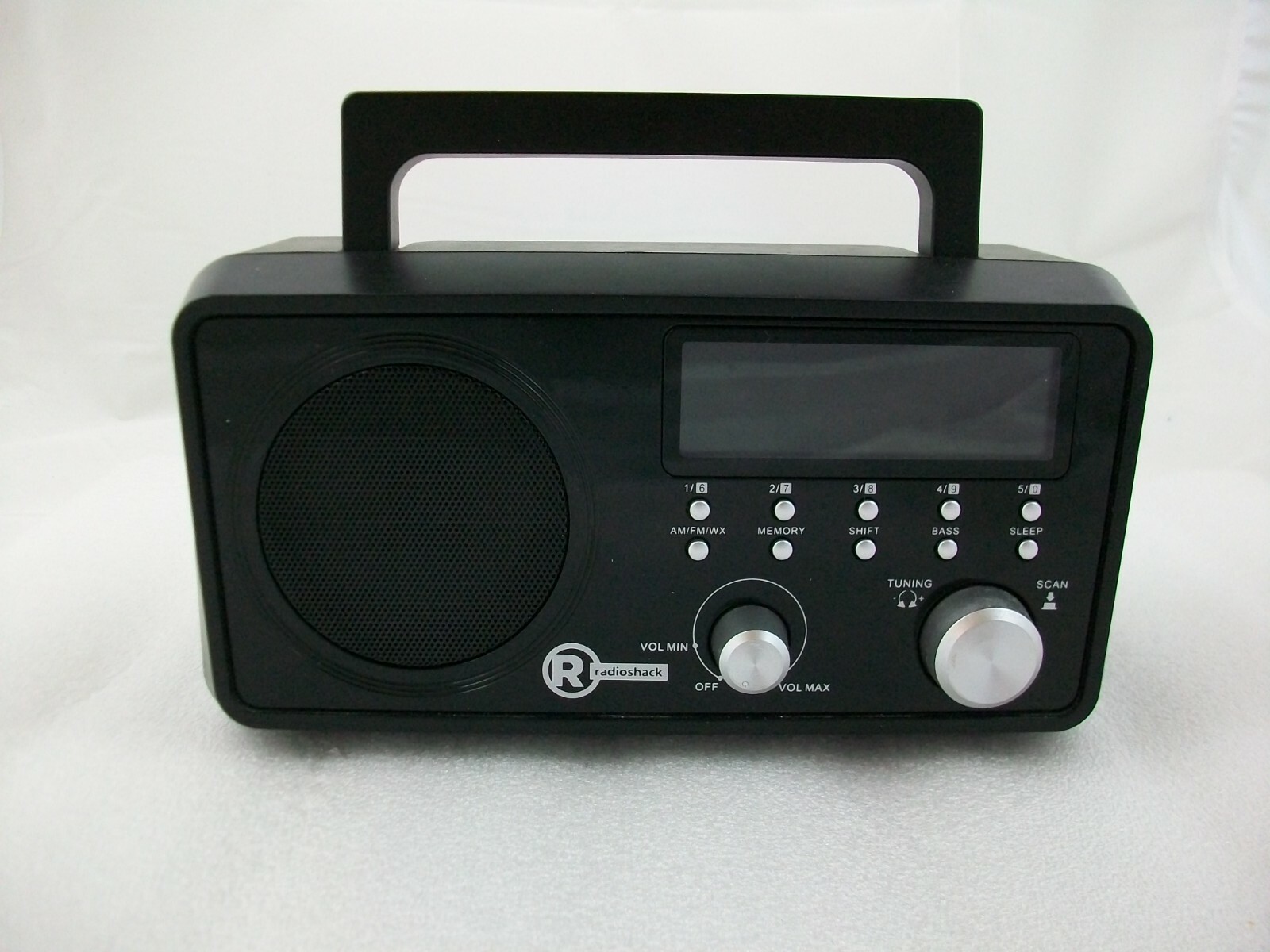 RadioShack AM/FM/Weather Tabletop Black Radio 1201178 for parts or ...