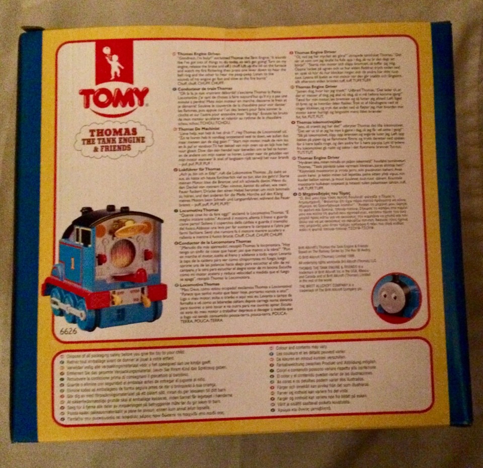 Tomy Thomas The Tank Engine Driver toy battery powered sounds New ...