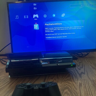 PlayStation 3 PS3 Console CECHE01 80GB Backwards Compatible. - Tested ...
