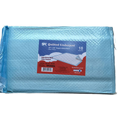SPC QUILTED UNDERPAD 10 PACK 30"X36" NEW FREE SHIPPING SU-NEW | eBay