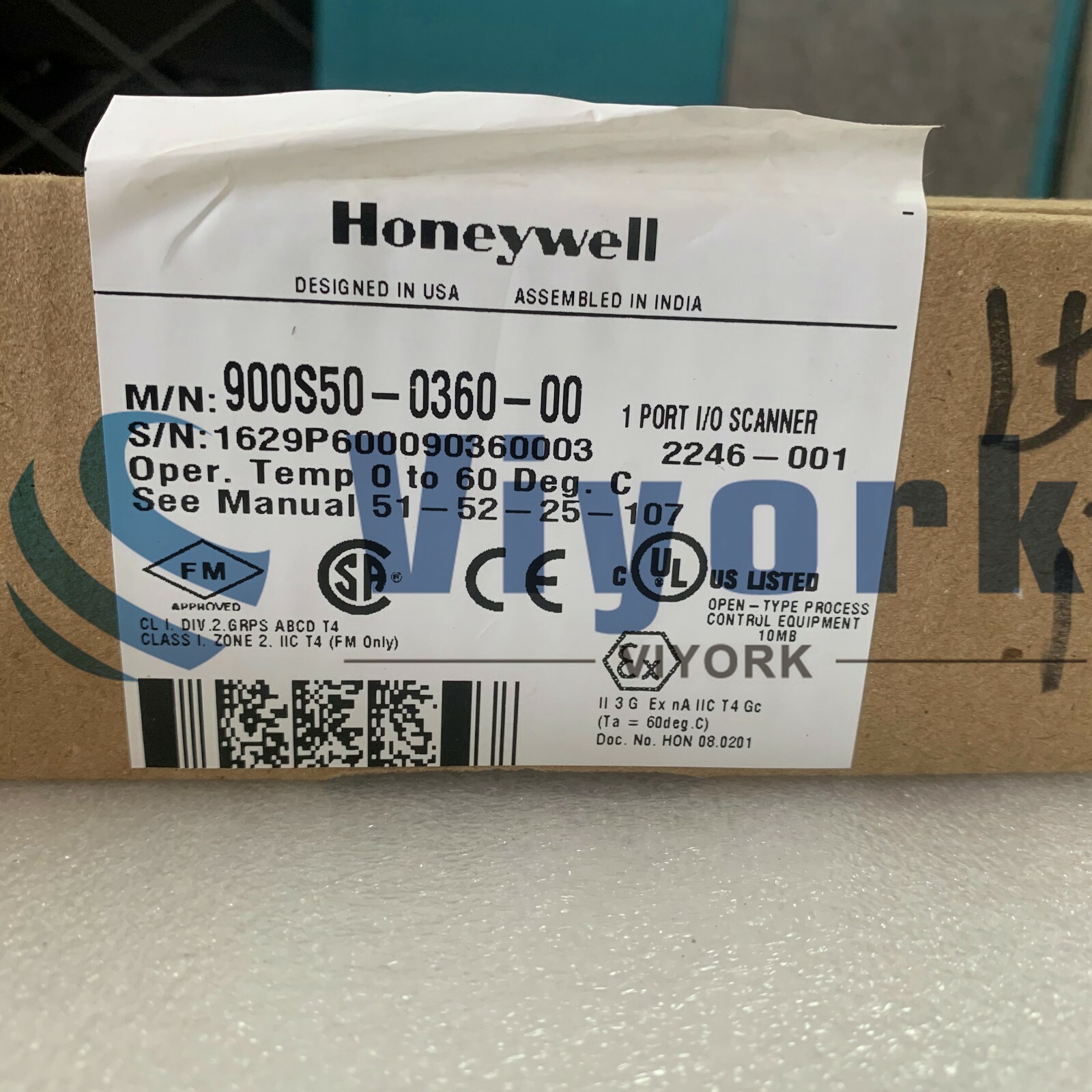 Honeywell 900s50-0360-00 Hc900 1 Port I/o Scanner PLC Module 50064028 ...