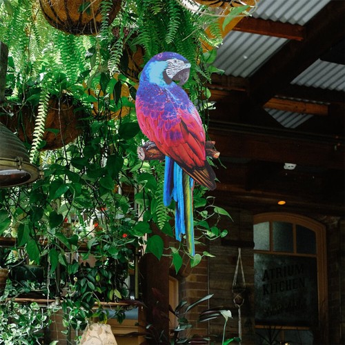 Iron Parrot Pendant Astetic Room Decor Indoor Bird Wall Decoration | eBay