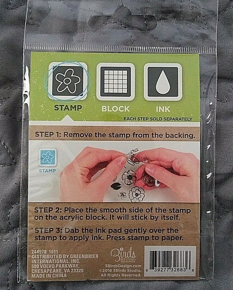 Acrylic Stamp Set *NEW* Unmounted Stamps REMEMBER Ready Set Stamp ...