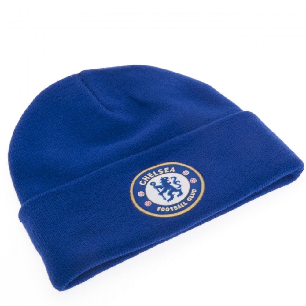 Chelsea FC Cuff Beanie Royal Blue Hat Official Merchandise Gift NEW UK ...