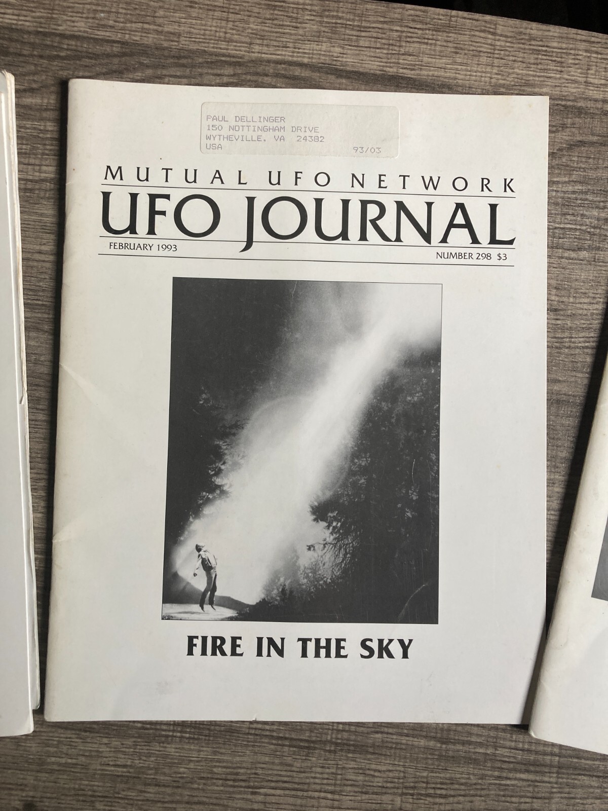 (Lot of 3) Mufon UFO Journals from 1992 and 1993 Cortile, Hopkins ...