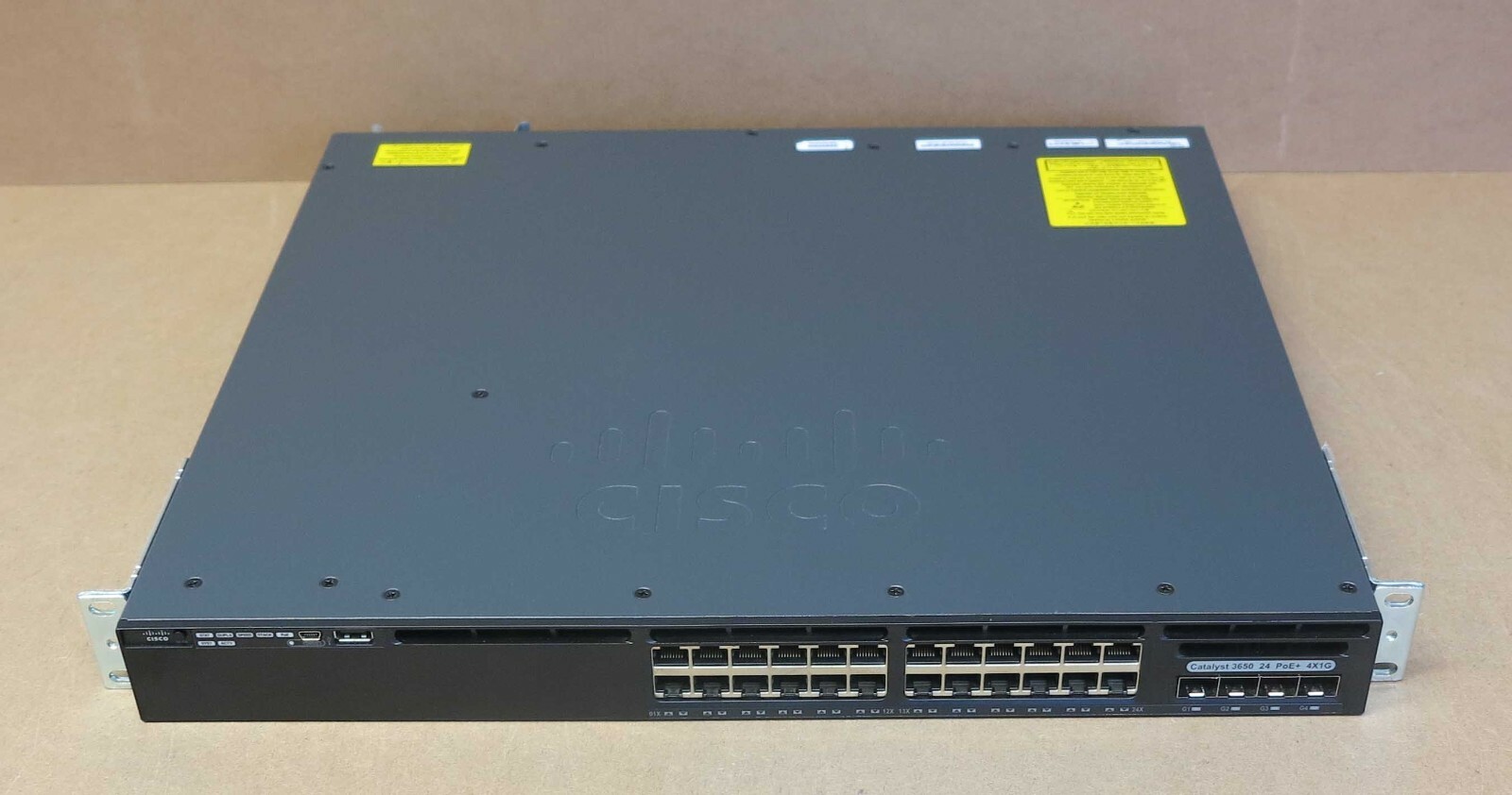Cisco WS-C3650-24PS-S 24 Port Gigabit POE+ IP Base L3 Manage 1U Switch ...