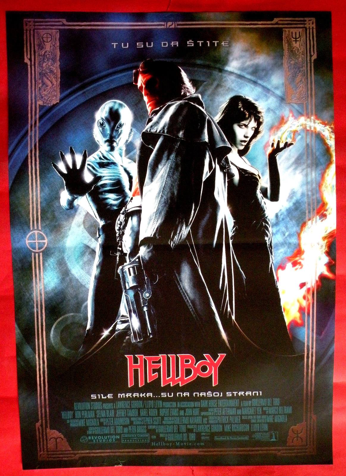 HELLBOY 2004 RON PEARLMAN GUILLERMO DEL TORO DEMON UNIQUE SERBIAN MOVIE ...