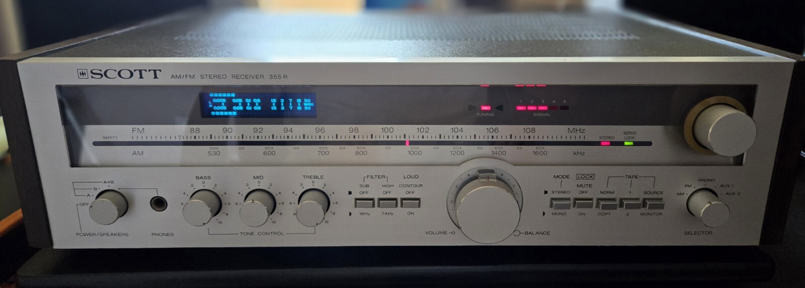 Excellent Vintage Rare Scott 355R AM / FM Stereo Receiver - 100 Watts ...
