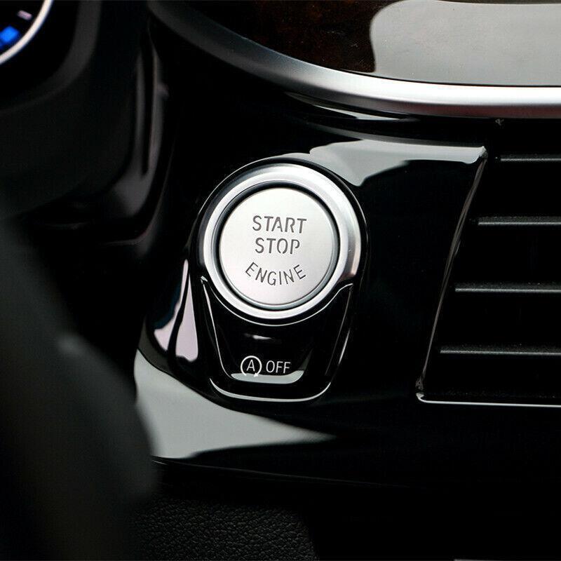 Silver Engine Start Stop Switch Push Button Trim For BMW 3 5 Series F30 ...