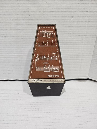Vintage Seth Thomas Conductor Metronome #1104 E500-000 Wind Up Works ...