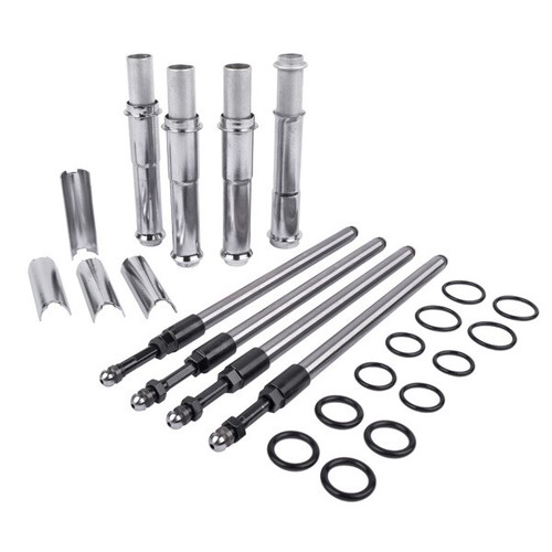 Adjustable Pushrods Chrome Cover Kit for Harley-Davidson Twin Cam ...