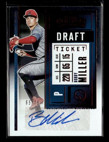 2020 Panini Contenders - Draft Pick Ticket 2 Bobby Miller #DPT2-BM ...
