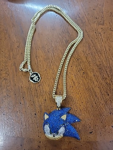 SONIC THE HEDGEHOG X KING ICE - SONIC NECKLACE PENDANT WITH CHAIN SEGA ...