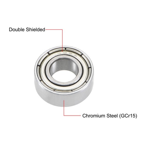 686ZZ Deep Groove Ball Bearings 6x13x5mm Double Shielded Chrome Steel ...